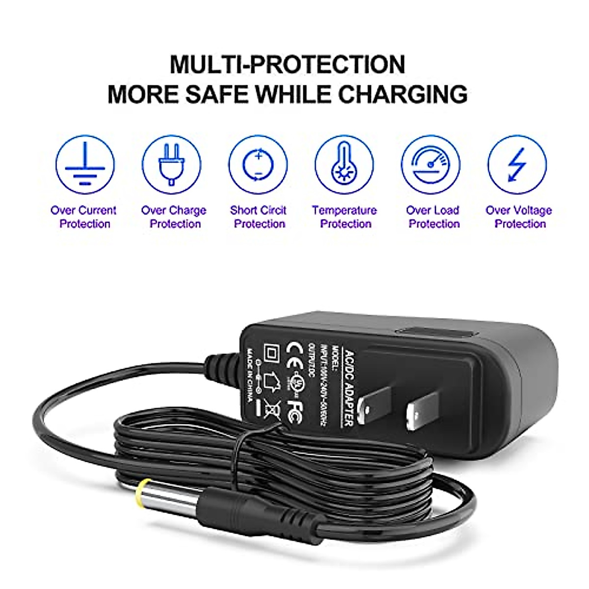 for Bissell Pet Stain Eraser 2837 2842 2846 2877 Charger for Bissell 1624554 Cordless Vacuum Cleaner Power Cord AC DC Adapter Supply