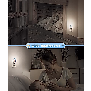 Rainbow Night Light, LOHAS[2 Pack] Plug in Night Light for Kids, 0.6W LED Dusk to Dawn Sensor Cute Nursery Gift, Daylight White 5000K, 30/60LM Nightlight for Baby Children Boy Toddler Decoration