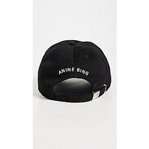 ANINE BING Women's Jeremy Baseball Cap, Black, One Size