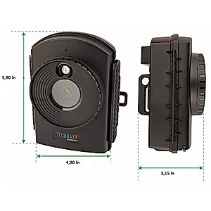 TECHNAXX Full HD Time Lapse Camera TX-164 - Ideal for Time Lapse Recordings of constructions Sites, House Building, Plant Growth (Garden, Orchard), Outdoor Shots, Security Monitoring, etc., Black