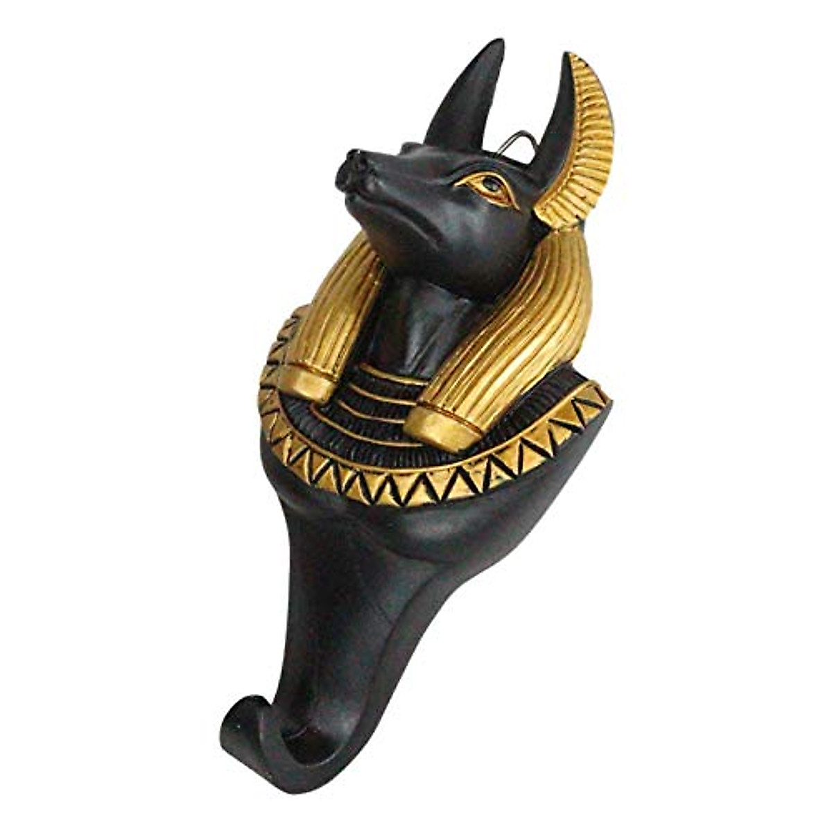 Ebros Egyptian Jackal Dog Headed Anubis God of The Dead Wall Hanger Hook Decor Accent Hangers for Coats Hats Leashes Backpacks Keys Decorative Organizer On Mudroom Main Entrance