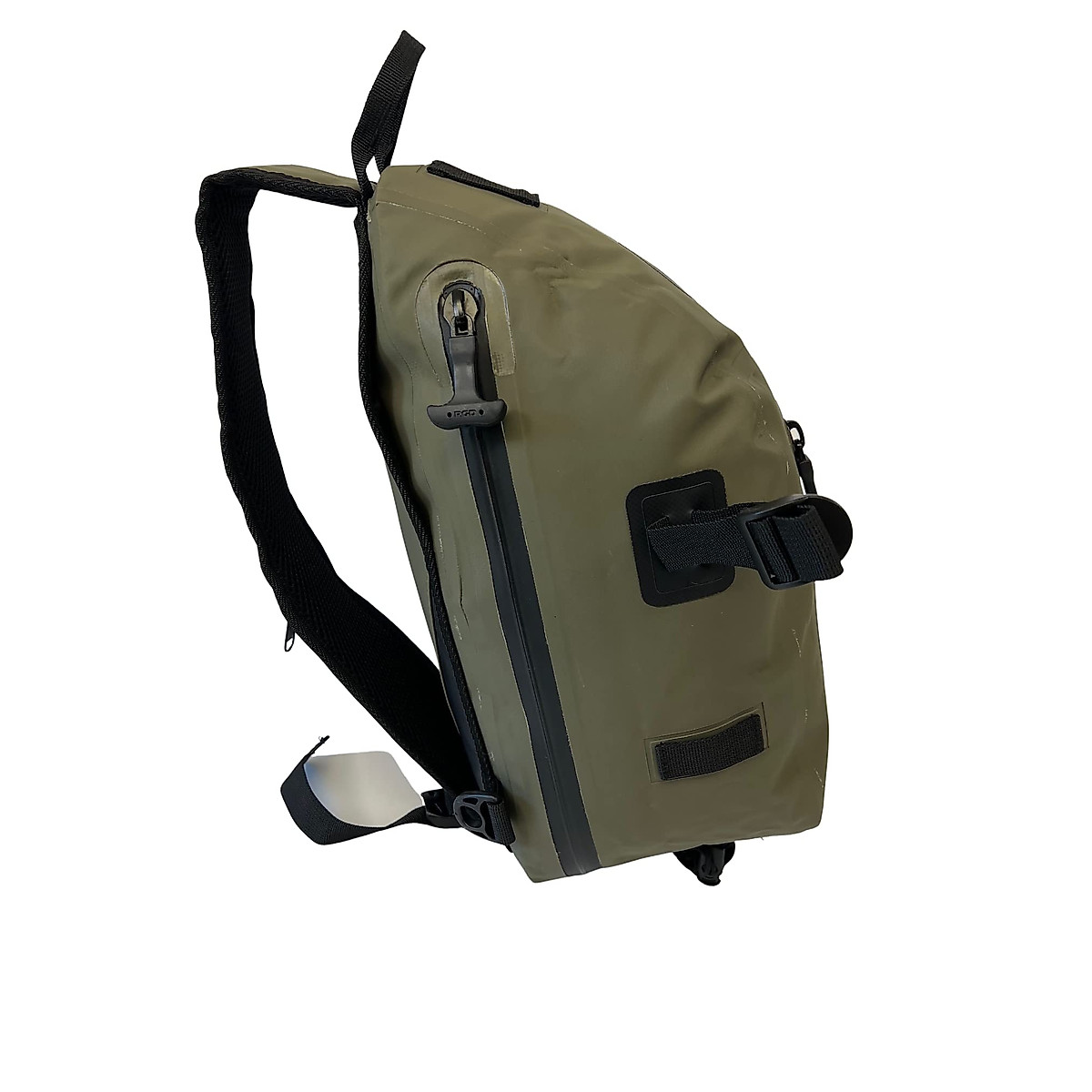 Sling Pack Fully Waterproof Dry Bag - Airtight, Scentproof, Submersible for Fly Fishing, Hiking, Hunting, Camping, Kayaking, Paddle Boarding & Daily Use, Green