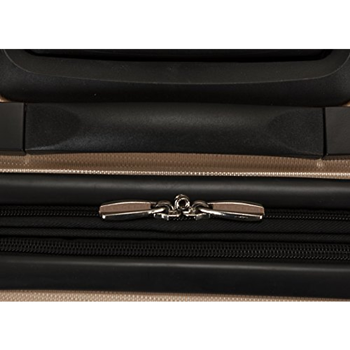 Rockland London Hardside Spinner Wheel Luggage, Champagne, 3-Piece Set (20/24/28)