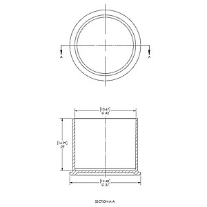 Caplugs 99191205 Plastic Cap for Threaded Connectors. RC-7, PE-LD, to Cap Thread Size 7/16 Cap ID 0.42" Length 0.59", Red (Pack of 1000)