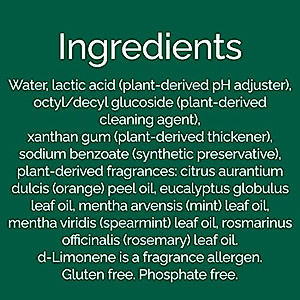 Seventh Generation Toilet Bowl Cleaner Fresh Mint scent 4 Pack Without Chlorine Bleach Ammonia Free 24 oz