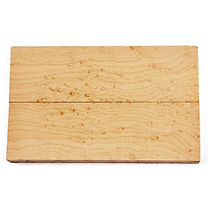 Bird's Eye Maple Wood Knife Handle BLOCK (Each Piece is Unique) 5" x 1-1/2" x 1-1/2"