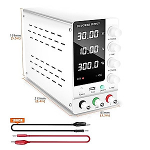 DC Regulated Power Supply, Variable Laboratory Switching, SPS-C3010 30V/10A 300W, with USB Interface