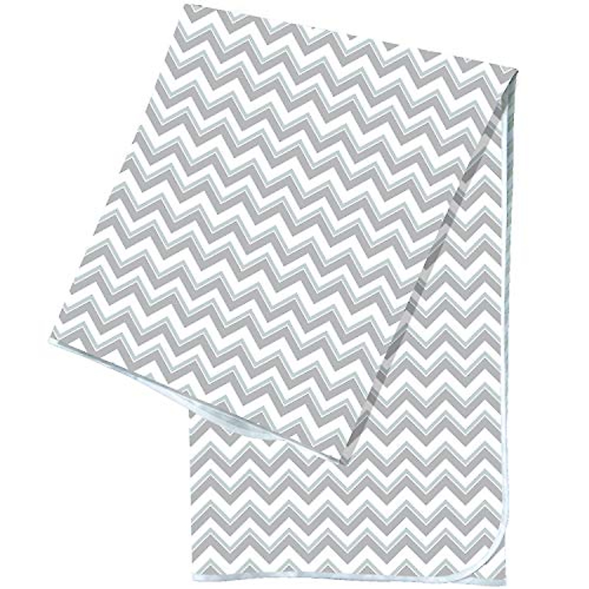 Youngever 53 inch x 53 inch Splat Mat for Under High Chair, Washable Highchair Splat Floor Mat, Splash Mess Mat, Food Catcher Art Craft Leak Proof Mat (Grey Wave)