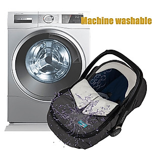 Yobee Baby/Infant Universal Car Seat Cover- Winter Warm Newborn Carseat Canopies Cover Fit for Most Car Seat-Baby Car Seat Bunting Bag/Blanket Accessories Protect Baby from Cold Wind for All Season