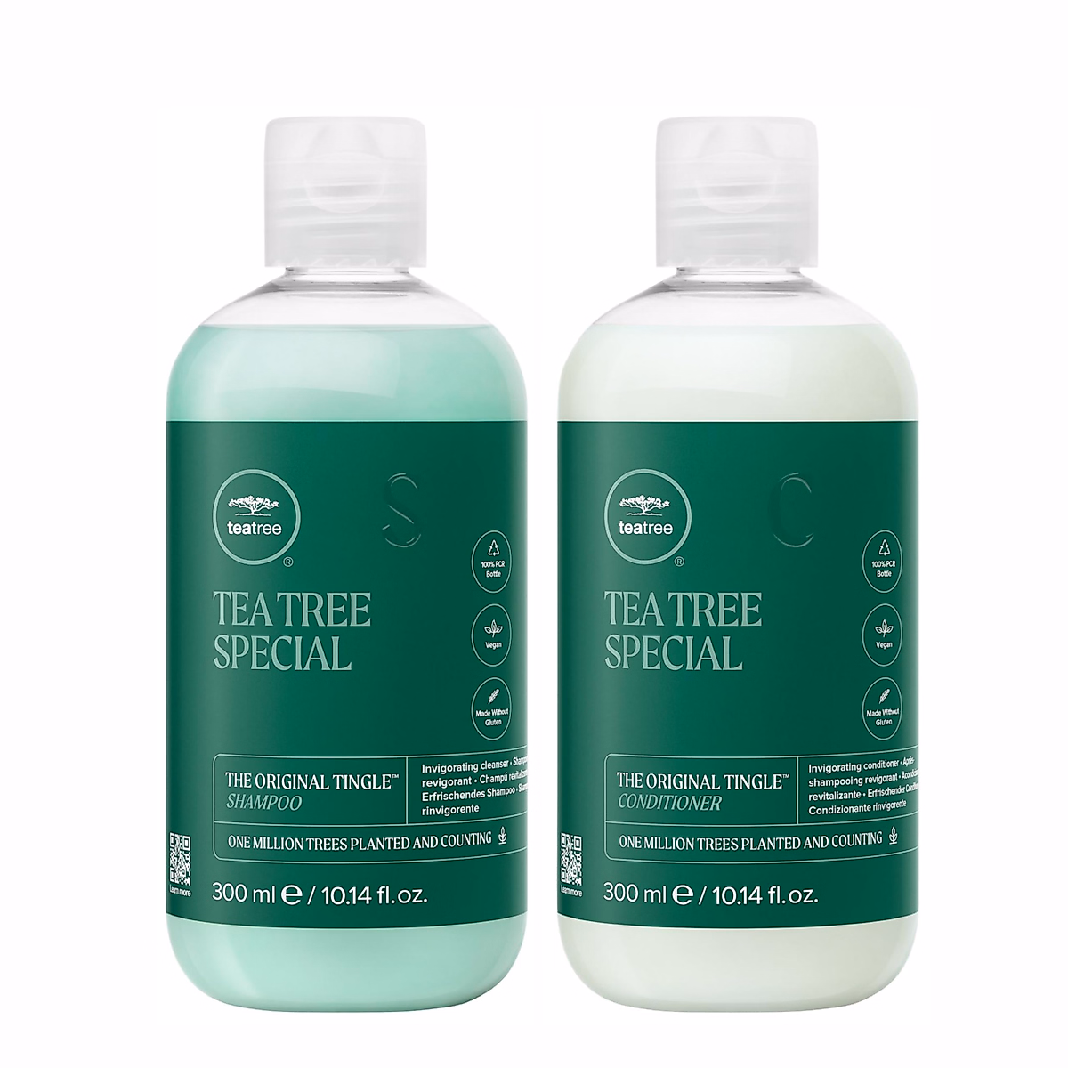 Tea Tree Special Shampoo Deep Cleans, Refreshes Scalp and Tea Tree Special Conditioner, Detangles, Smooths + Softens, For All Hair Types, 10.14 fl oz, Set