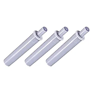 METALLIXITY Damper Buffers Push (2.36"x0.36") 3Pcs, Plastic Cabinet Push Latches Soft Quiet Close - for Door Drawer, Home Decoration, Gray