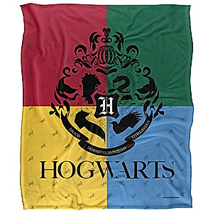 Harry Potter Blanket, 50"x60" Harry Potter House Pride Hogwarts Silky Touch Super Soft Throw Blanket