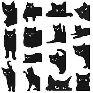 30 Pieces Magnetic Bookmarks for Book Lovers, Cat Cute Bookmarks, Kawaii Bookmark Cat Book Mark Magnetic Book Page Clips for Kids Students Teachers School Home Office, 7.9 x 3.9 Inch,15 Styles