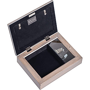 Cottage Garden Loved Unconditionally Brushed Pewter Jewelry Music Box Plays Wonderful World