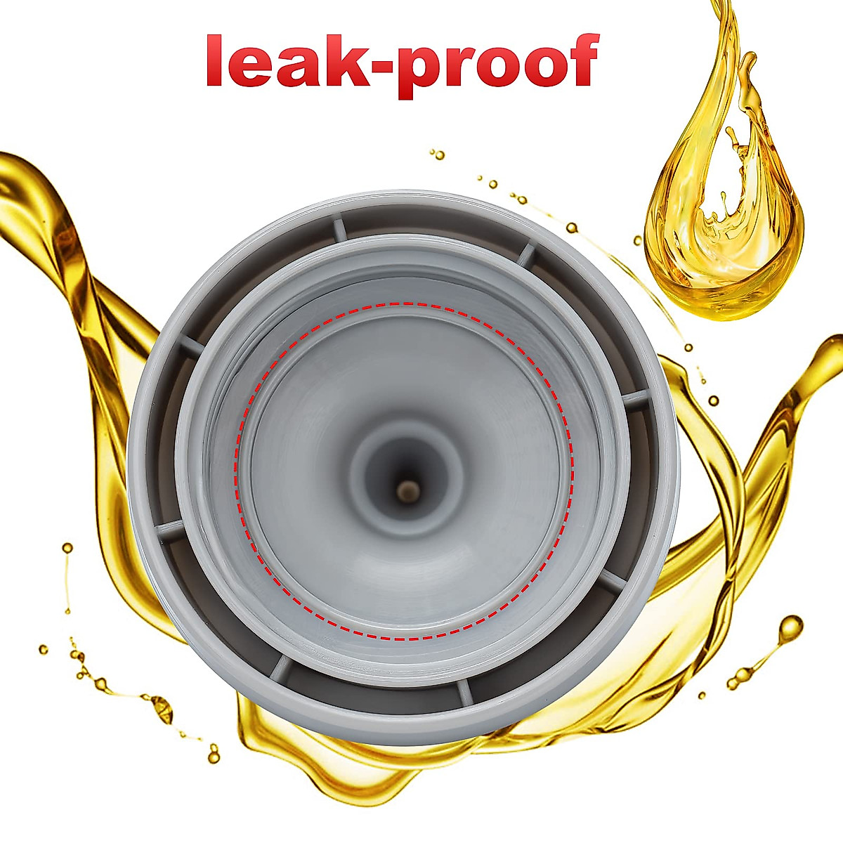 Qiuhome Condiment Squeeze Bottle,Ketchup Squeeze Bottle,Plastic Squeeze Bottle, 12oz (Gray)