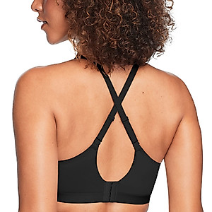Warner's Women's Cloud 9 Super Soft Wireless Lift Convertible Comfort Bra RN1041A, Black, Large