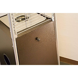 Avenlur Outdoor Patio Propane Space Heater - 48,000 Btu Pyramid Propane Heater, Outdoor Heater, Portable Heater, Patio Heater Propane, W/Wheels, Protective Cover (Hammered Bronze)