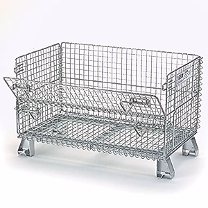 Nashville Wire Folding Wire Container GJR5, 32x20x21, 1000 Lb. Capacity