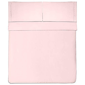 California King Sheet Sets - Breathable Luxury Sheets with Full Elastic & Secure Corner Straps Built In - 1800 Supreme Collection Deep Pocket Bedding Set, Sheet Set, California King, Pale Pink