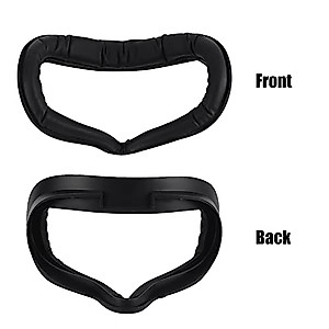 CALIDAKA VR Facial Interface Bracket & PU Leather Foam Face Pad Replacement Protective Lens Cover for Oculu s Quest 2 VR Headsets Sweat-Proof Comfortable
