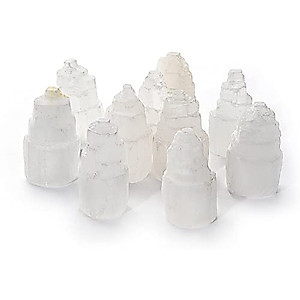 The Chrysalis Stone | Selenite Skyscraper | 4'' Tall | 1pc | Crystals and Healing Stones, Spiritual Gifts for Women, Reiki, Chakra, Yoga, Meditation Accessories