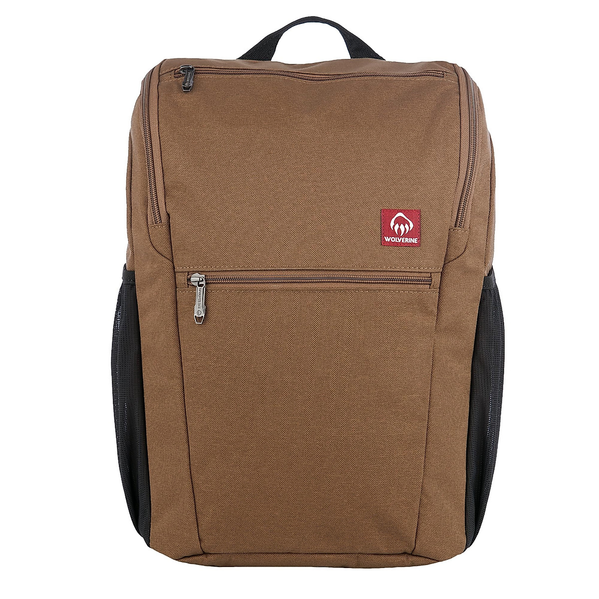 WOLVERINE Lightweight, Water Resistant Rugged Laptop Backpack for Travel or Work, Top Loader-Chestnut, 25L