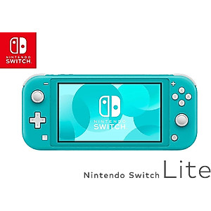 Newest Nintendo Switch Lite Game Console, 5.5" LCD Touchscreen Display, Built-in Plus Control Pad, W/Hesvap 128GB Micro SD Card, Built-in Speakers, 3.5mm Audio Jack (Turquoise Blue)
