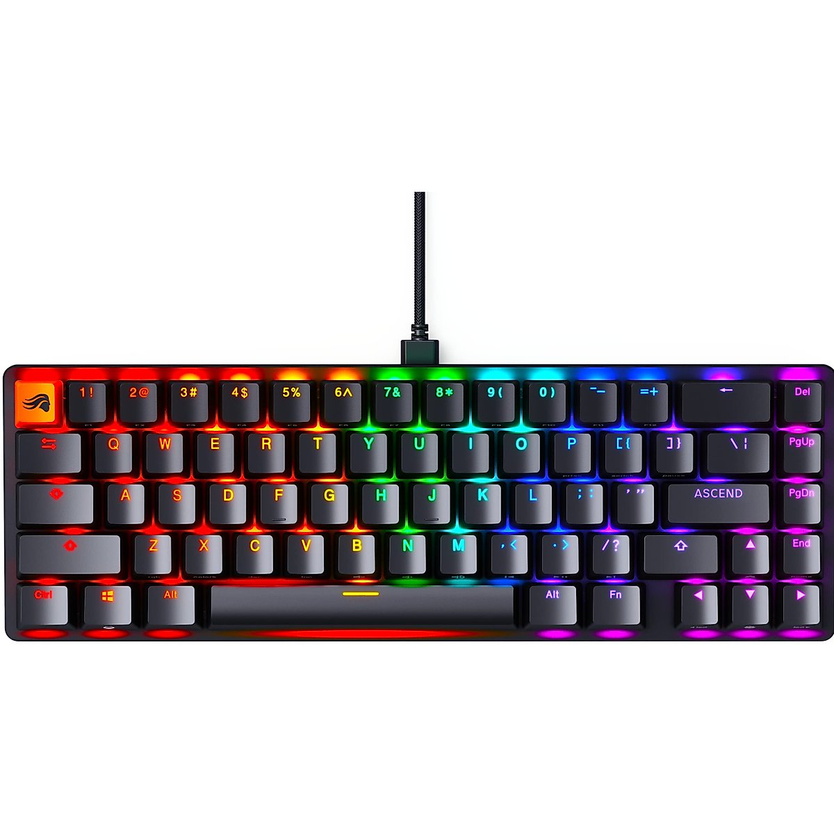 Glorious Gaming GMMK 2 - TKL Mechanical Keyboard - Custom 65% Keyboard - Compact -Hotswap w/Cherry Mx Style Switches - Incl. Double Shot Keycaps & Linear Switches - PC Gaming Setup Accessories