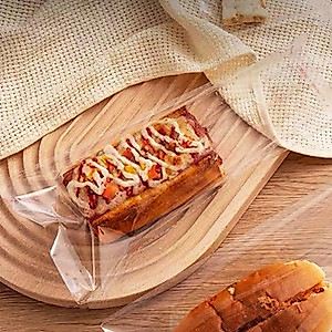 WerkaSi 150 Pack Clear Plastic Envelopes Bags 5 x 7-inch Self Sealing Christmas Cellophane Clear Plastic Photo Card Protector Sleeves Cookie Poly Bags for Treats Greeting Cards (150 Pack)