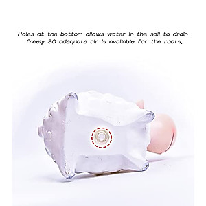 Cute Animal Sheep Small Flower Pot with Drainer Garden Flower Pot Resin Succulent Potted Bonsai Plant Stand Home Desk Mini Ornaments Without Plants