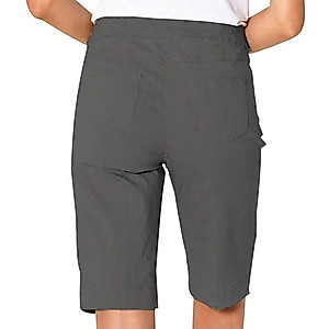 SLIM-SATION Women's Standard Shorts, Charcoal, 10