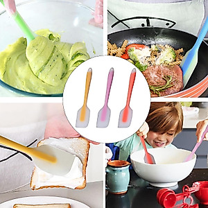 Silicone Spatulas Heat Resistant Flexible Spatula 450F with Stainless Steel Core - FDA Grade Premium Kitchen Utensils with Good Grip 27 cm Random Color (Pack of 2)