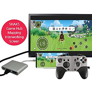 SHAKS S5i Big Handle Wireless Gamepad Controller for Android, Windows, iOS and Supporting X-Cloud, Stadia, Geforce - Portable Mobile Game Controller, Powered by Qualcomm