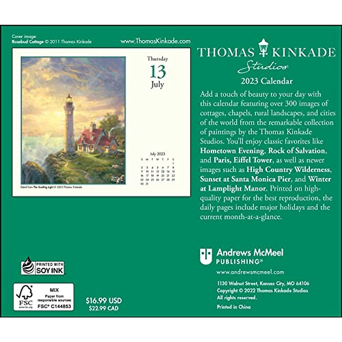 Thomas Kinkade Studios 2023 Day-to-Day Calendar