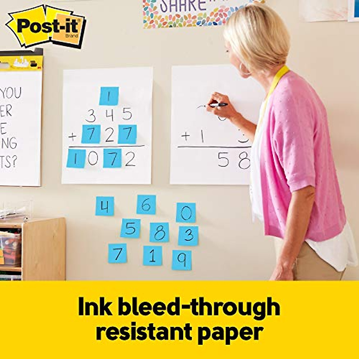 Post-it Super Sticky Mini Meeting Chart 577SS, 38.1 cm x 45.7 cm, 20 Sheets/Pad, 1 Pad, Suitable for Home Learning and Virtual Meetings