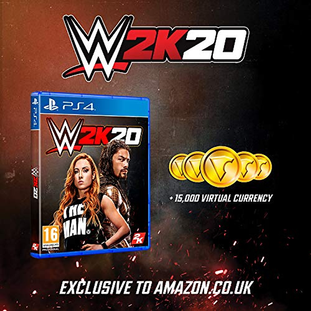 WWE 2K20 with Amazon Exclusive DLC (PS4)