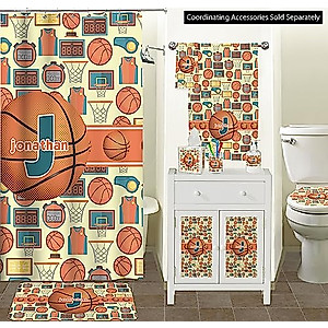 RNK Shops Basketball Waste Basket - Single Sided (Black) (Personalized)