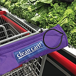 Clean Cart Secure Shopping Cart Handle Cover with Ultra-Fresh Technology, Bright Colors, 3-Pack