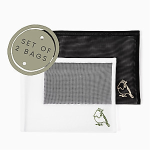 River & Robin diaper bag organizing pouches | set of 2 mesh zipper pouches for organizing | large pouches for organization and diaper bag organizer | mesh pouch | mesh bags with zipper