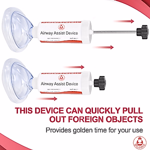 DCome Child & Adult Removal Suction Apparatus for Removing Blocked Objects, Effective & Portable Device with 4 Size Masks, Easy to Carry, Safe & Strong, Authorized US Patented Product