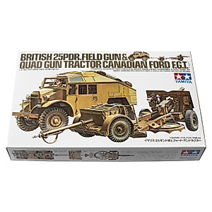 Tamiya 1/35 British 25Lb Gun & Quad