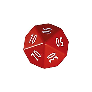 Heavy Metal Red and White RPG Dice Set for Dungeons & Dragons
