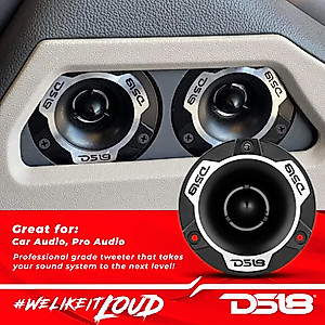 DS18 PRO-TWN6.4 PRO 4" Super Bullet Tweeter High Compression Neodymium 1.25" Voice Coil 4 Ohms - High Sensitivity of 109 dB - The Best Tweeters in The Pro Audio and Voceteo Market (1 Speaker)