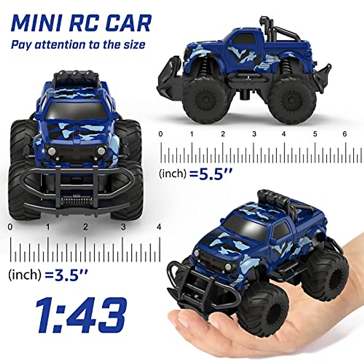 HANCODY Remote Control Car for 3-5 Year Old Boys Girls, Car Toy for 3 4 5 Year Old Kids, RC Car for Kids, Remote Control Car for Toddlers, Gift for 4-7 Year Old Kids
