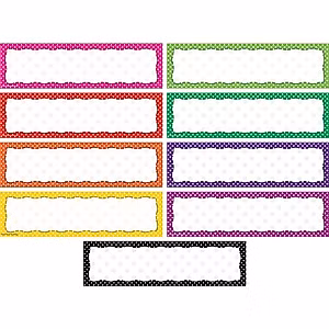 Teacher Created Resources Polka Dot Blank Headliners, Multi Color (4484)