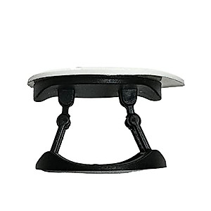 Egg-Shaped Phone Holder/Stand for Smartphones and Tablets. Expanding Phone Mount, Anti-Drop Protection with 3D Surface Finish, Finger Grip Stand. (White & Yellow 3D Pop Grip)