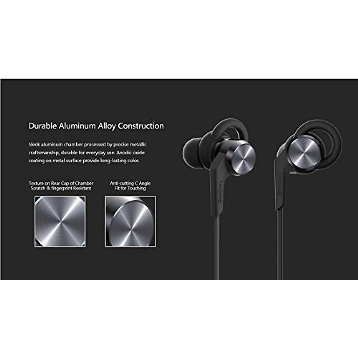 1MORE Vi React In-Ear Headphones Powered by Vi, Bluetooth Sport Wireless Earphones with AAC, IPX6 Waterproof, Lightweight, Secure Fit - Space Gray, 52