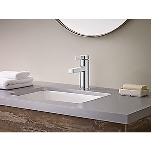 Moen 84774 Beric One-Handle Single Hole Bathroom Faucet with Drain Assembly, Chrome