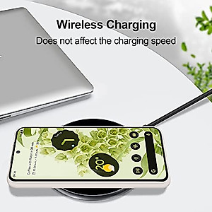 GiiYoon Silicone Case Compatible with Google Pixel 6, Full Body Silky Soft Touch Phone Case with Camera Protection, Shockproof Cover with Microfiber Lining, White