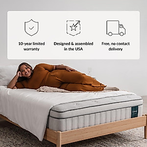 Leesa Queen Size Plus Hybrid Mattress, Medium Firm Firmness, Engineered for Plus Sized Sleepers, 13", CertiPUR-US Certified, 100-Night Trial
